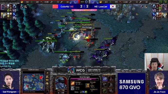 WCG2020八强赛首日：彩色力擒萝莉 飞飞智取Lyn神_Fly