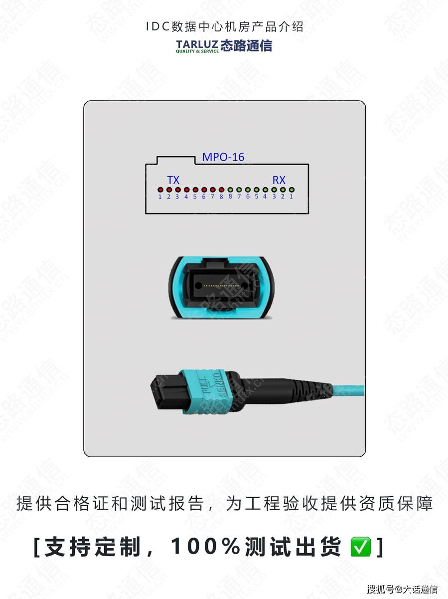 IDC数据中心综合布线-16芯MPO光纤跳线-搜狐大视野-搜狐新闻