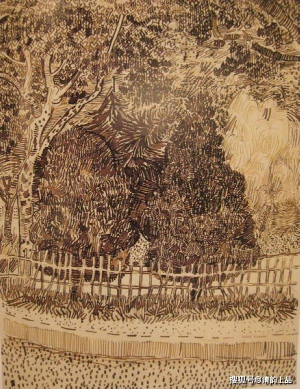 荷兰后印象派绘画大师，文森特·威廉·梵高，素描作品 -6park.com