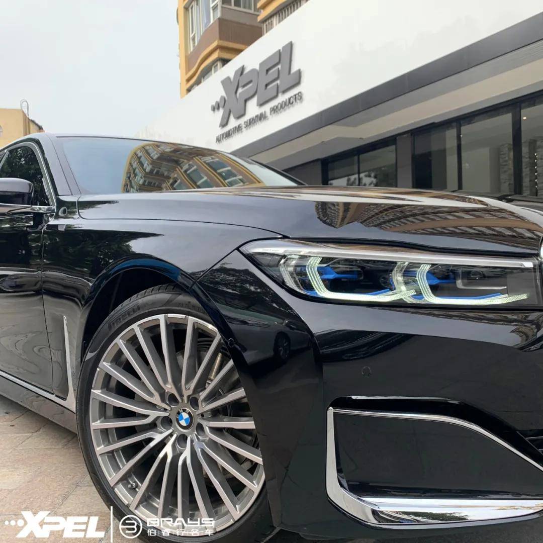 宝马740Li 尊享豪华套装 宝石青 | 装贴XPEL-ARES 战神系列隐形车衣保护膜_搜狐汽车_搜狐网