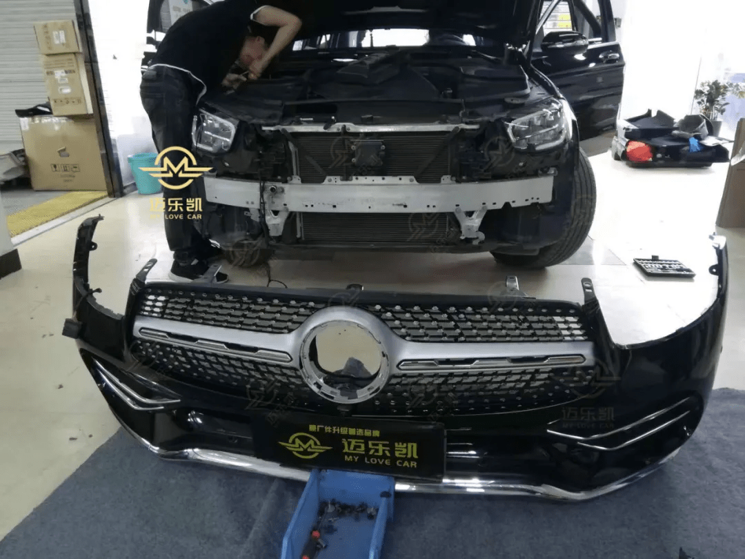 开车到店20款奔驰GLC300L改装23P驾驶辅助 增强车内乘坐者保护效果_搜狐汽车_搜狐网