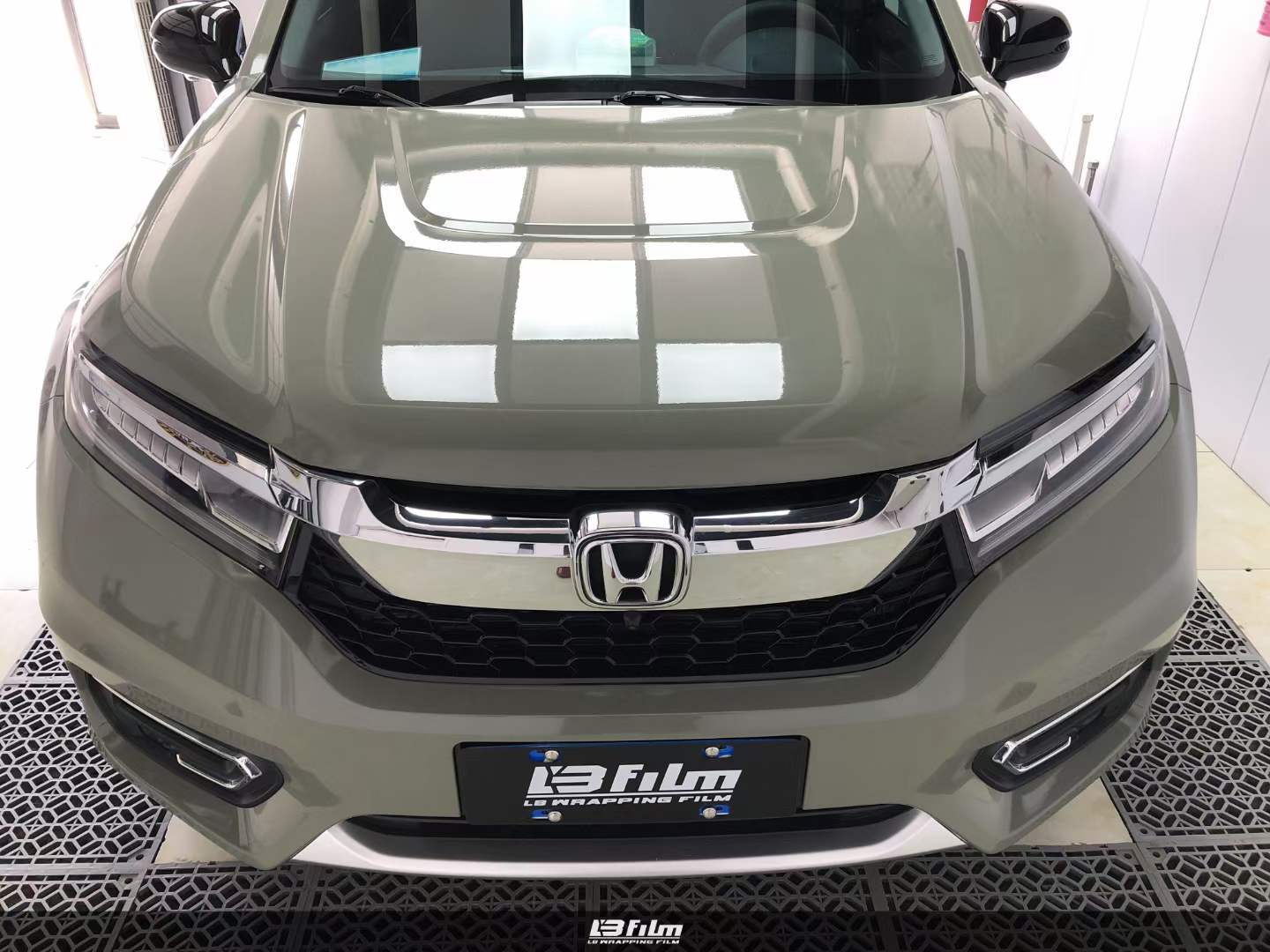 本田-冠道汽车贴膜LBFILM-LB改色膜高亮装甲绿_搜狐汽车_搜狐网