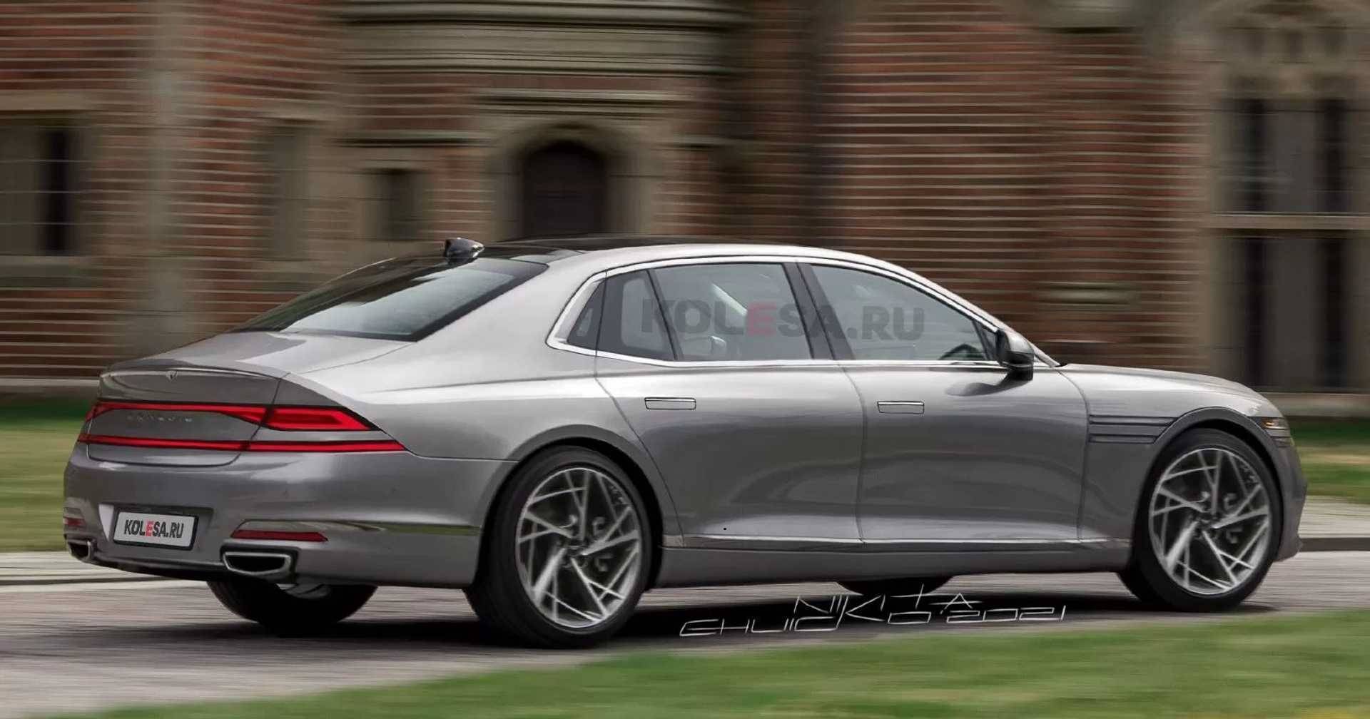 韩系旗舰捷尼赛思G90渲染图曝光，能和BBA旗舰扳扳手腕吗？_搜狐汽车_搜狐网