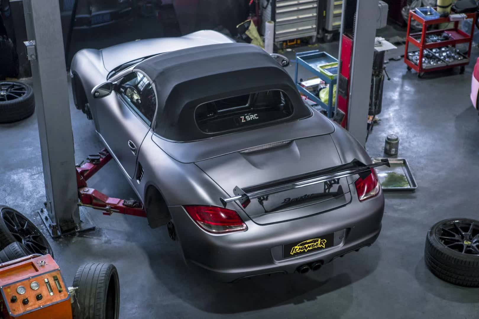 保时捷 718全车Ichanger（ICR）改变者亚面电镀灰_搜狐汽车_搜狐网