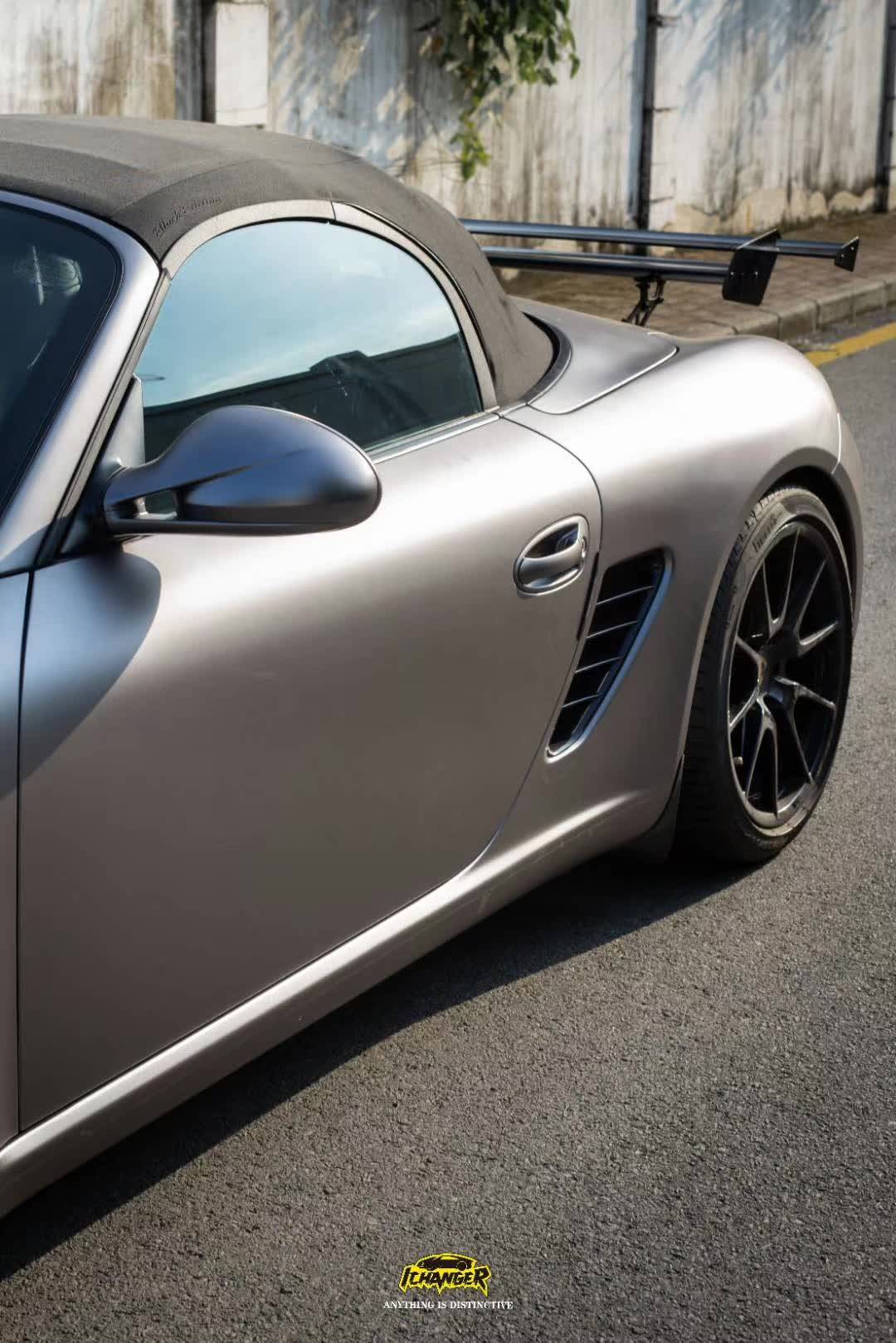 保时捷 718 贴膜Ichanger（ICR）改变者改色膜超亚电镀灰_搜狐汽车_搜狐网