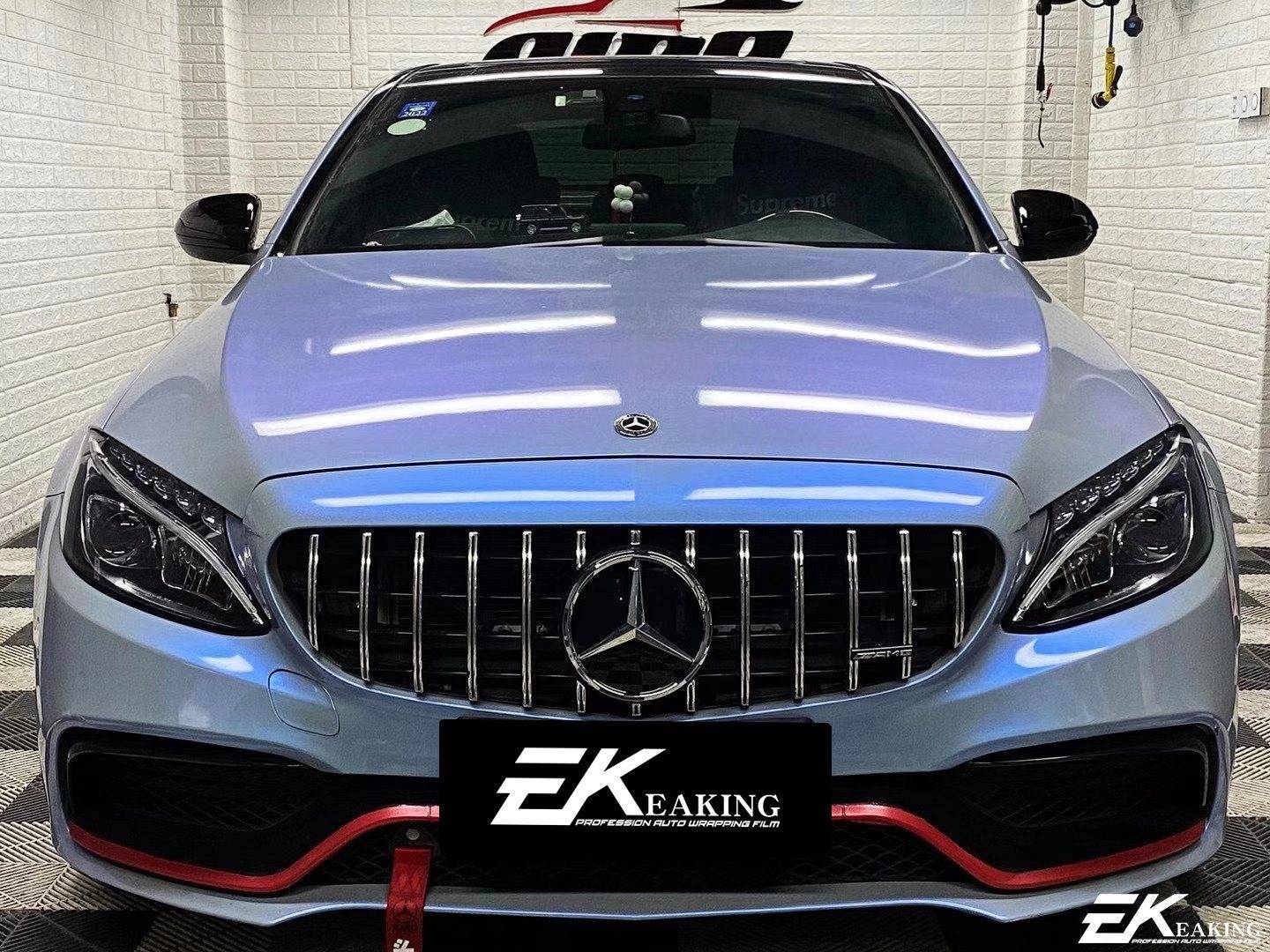 EK改色膜：奔驰C63改色梦幻岩石灰_搜狐汽车_搜狐网