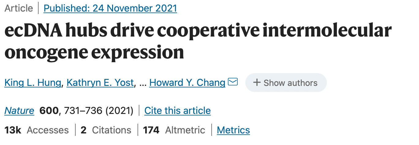 福利包 | 一文看遍 2021 年 eccDNA 研究精华_Nature_云序_论文