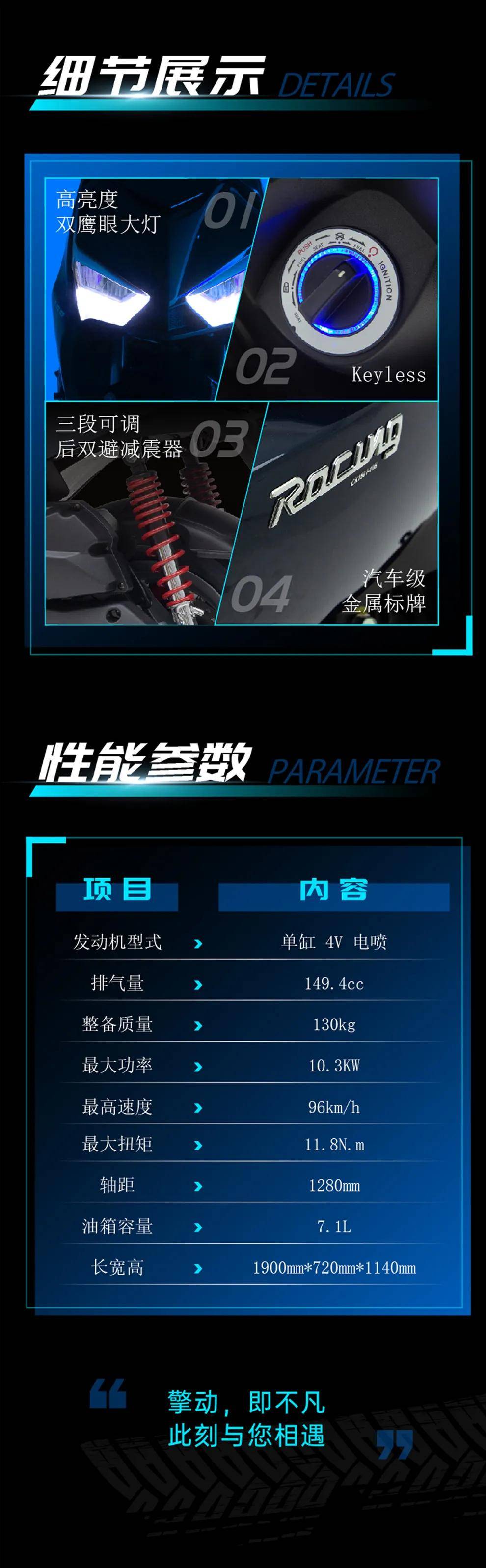 光阳新款弯道情人Racng 150配置曝光 全新外观配备无钥匙启动_搜狐汽车_搜狐网