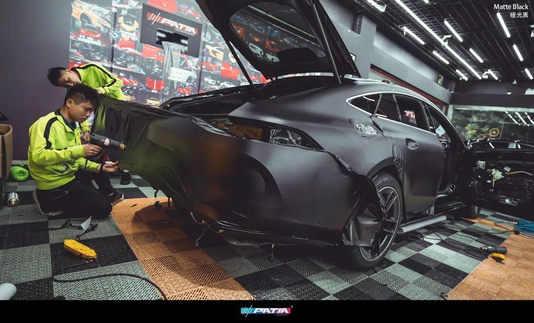 【Matte Black-哑光黑系列】之奔驰 GT53漆面改色_搜狐汽车_搜狐网