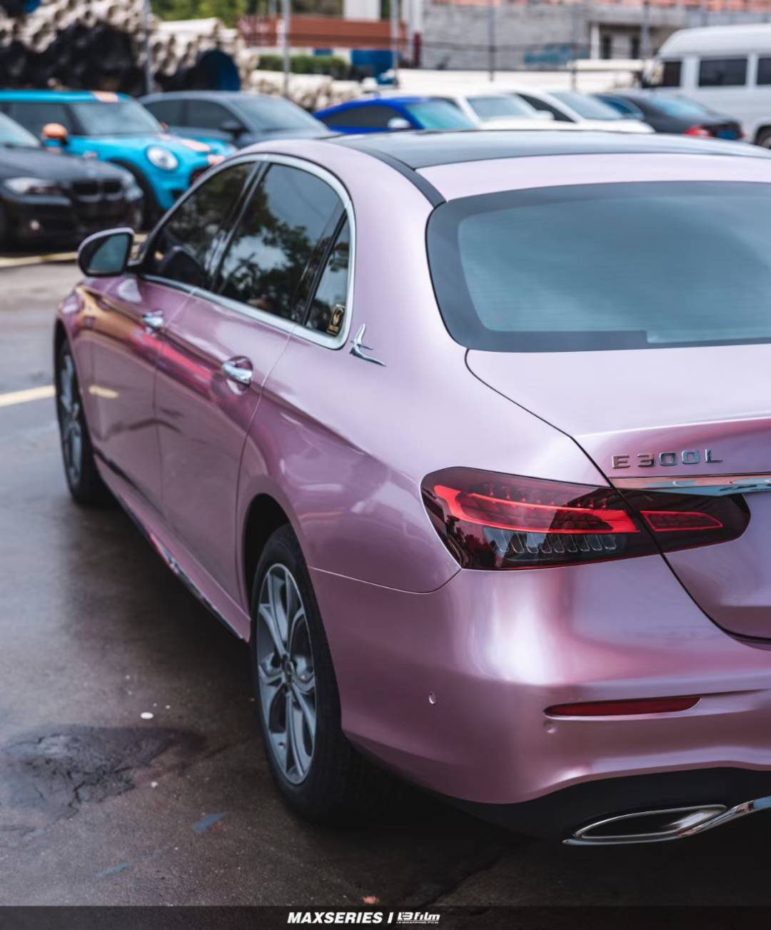 情人配色推荐，奔驰-E300L原厂漆激情粉（LB FILM）_搜狐汽车_搜狐网