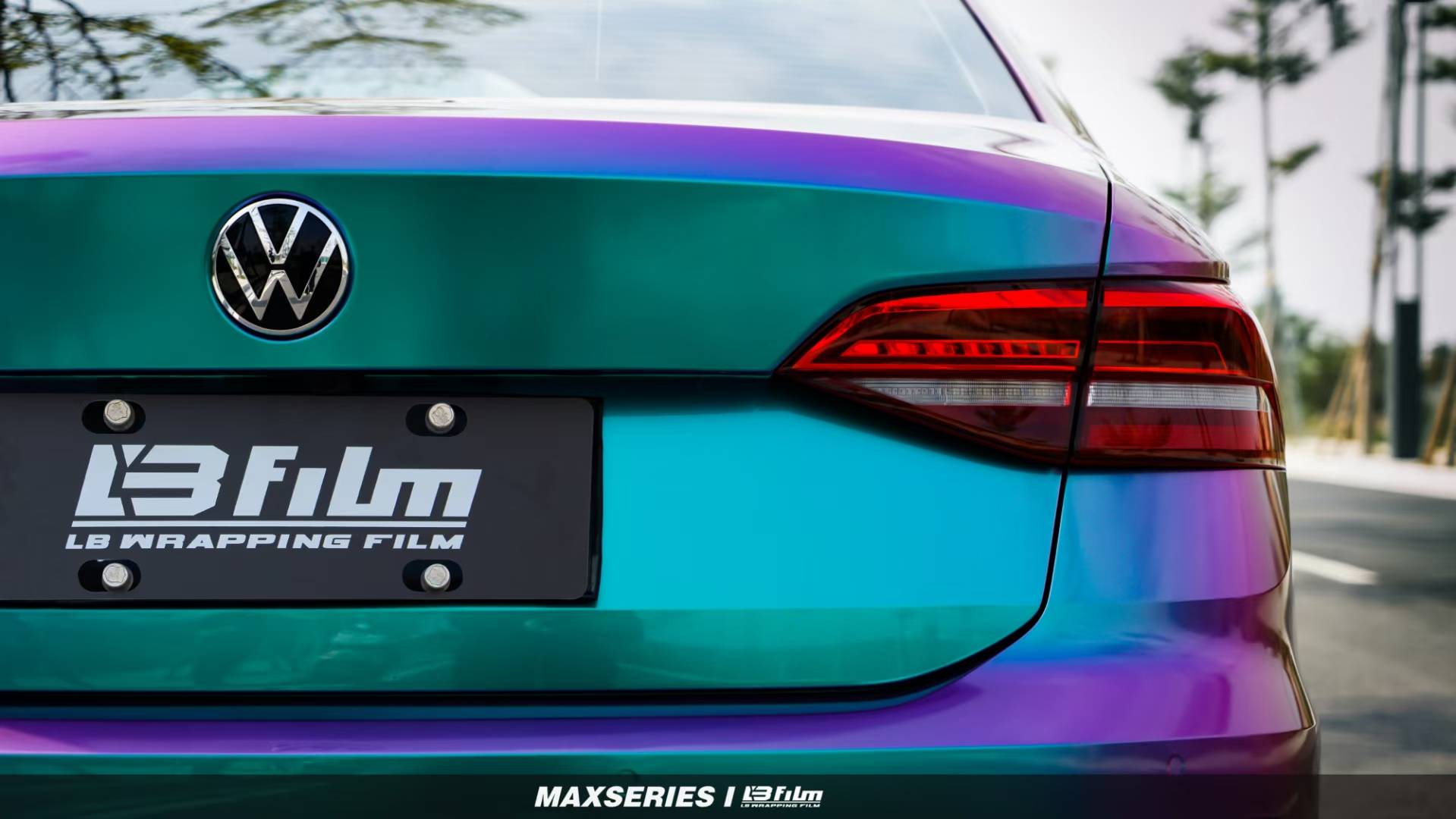 大众朗逸LBFILM改色膜PET朝霞紫_搜狐汽车_搜狐网