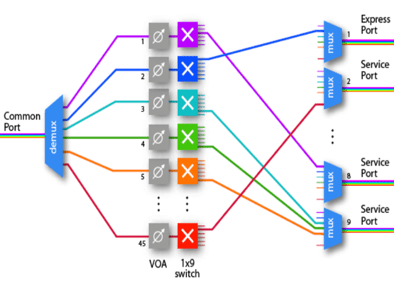 ROADM技术在本地OTN网络中的应用_进行_波长_网状结构