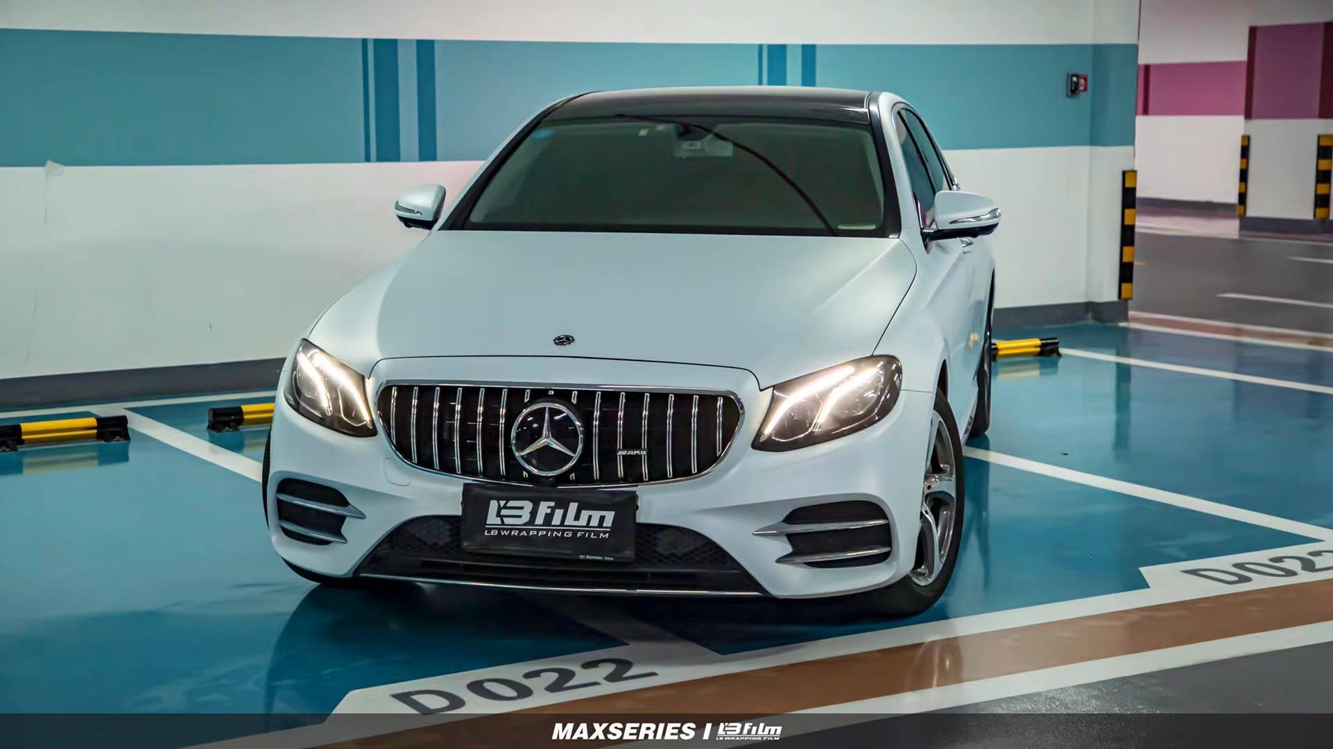 LBFILM-奔驰e300L消光皓月白改色膜_搜狐汽车_搜狐网