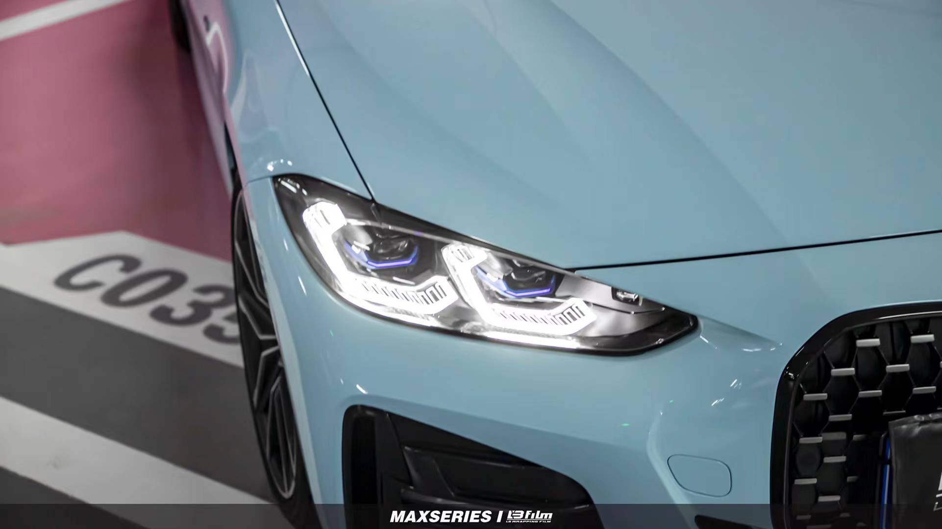 宝马430i-LBFILM改色膜原厂漆冰川蓝, 最纯净的颜色_搜狐汽车_搜狐网