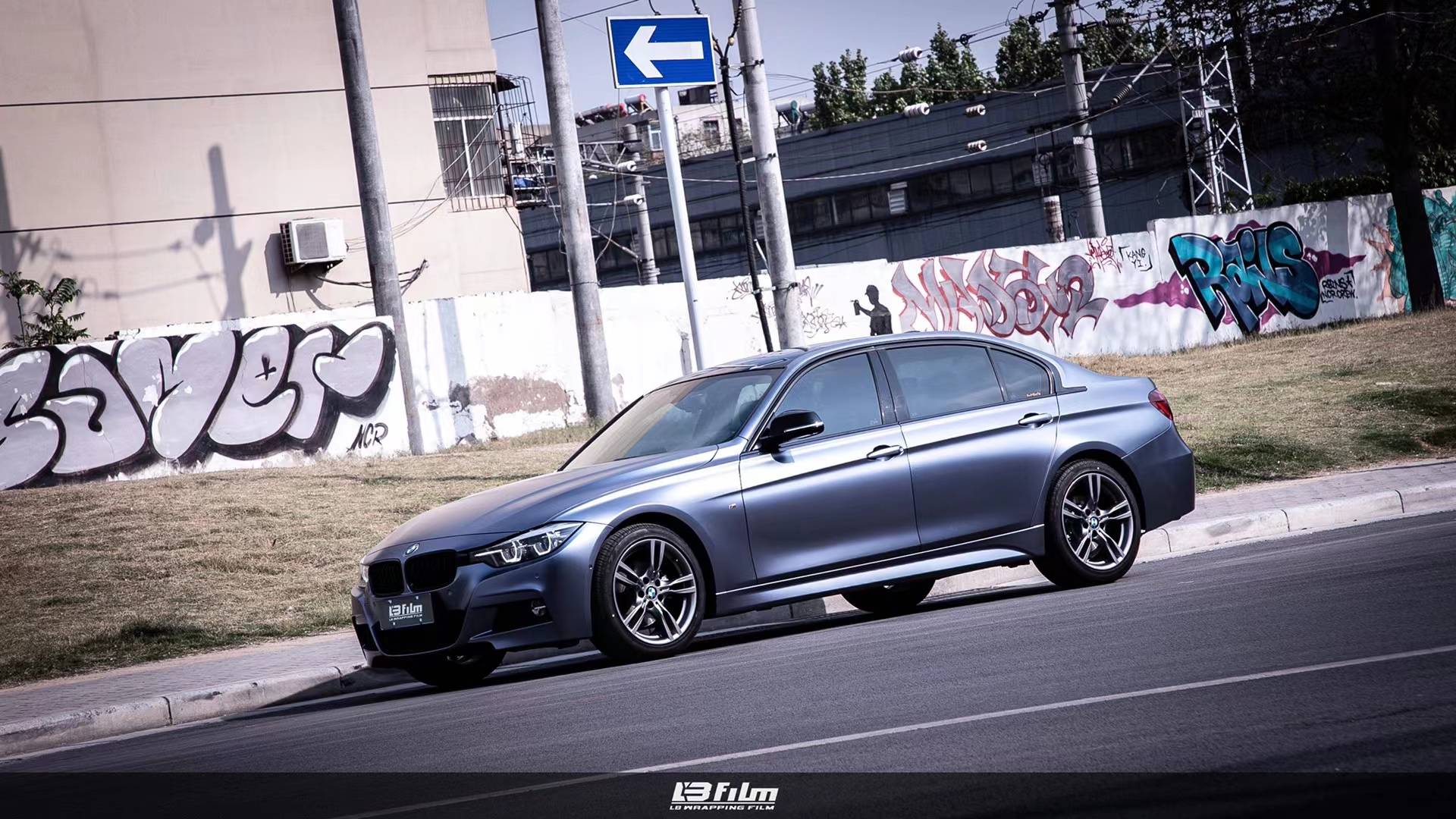 宝马-3系LBFILM改色膜电光金属风暴蓝,韵味十足_搜狐汽车_搜狐网