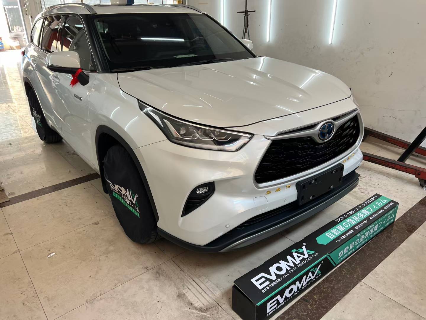 【日本隐形车衣】白色汉兰达新车选择EVOMAX易玛TPU-M75_搜狐汽车_搜狐网