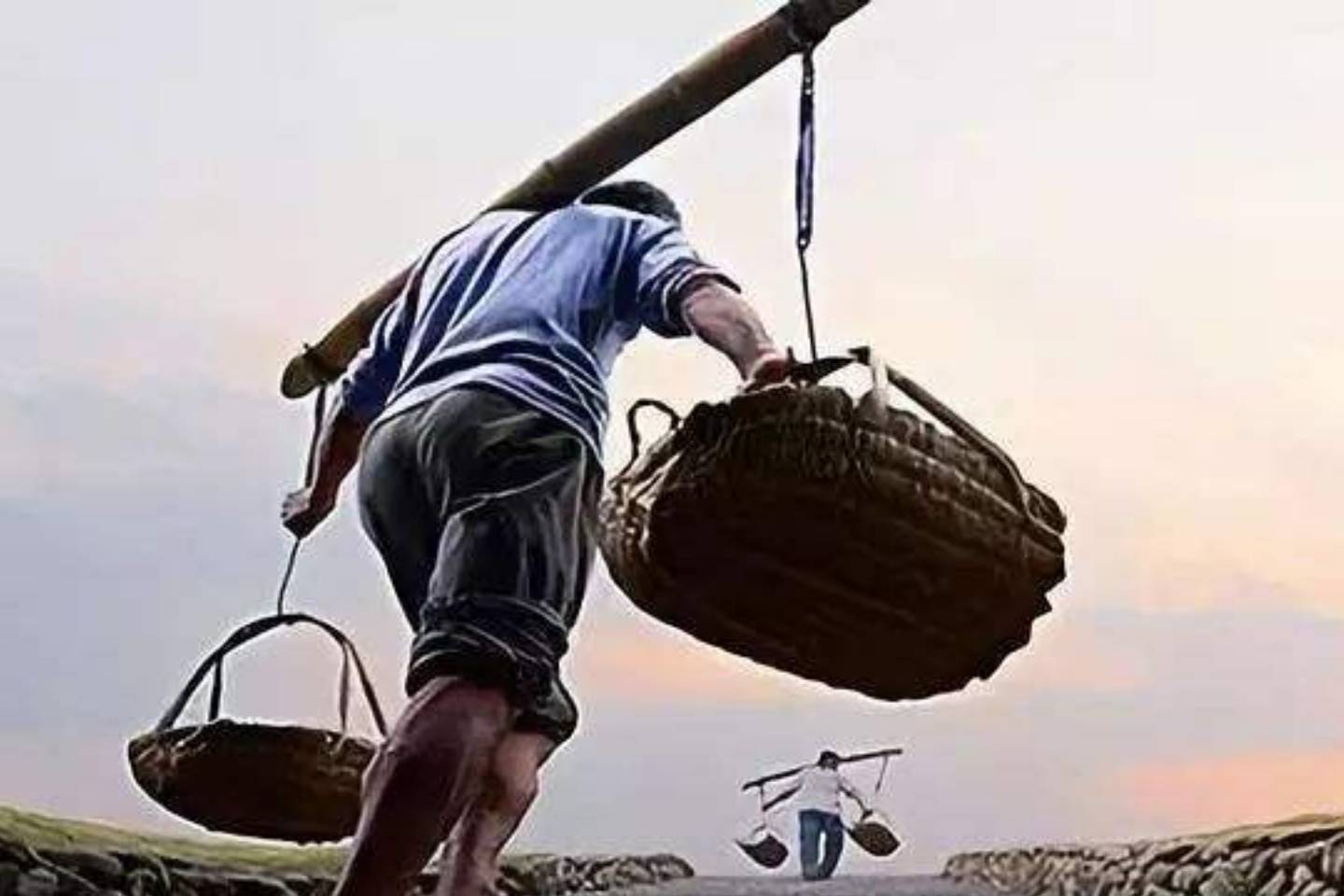 父亲的扁担（外六首）_草原_大树_一家人