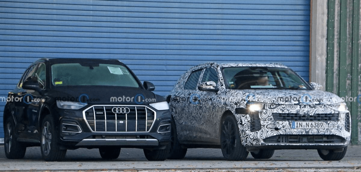 全新奥迪Q5内饰谍照曝光，中控屏尺寸升级，换装8AT变速箱_搜狐汽车_搜狐网