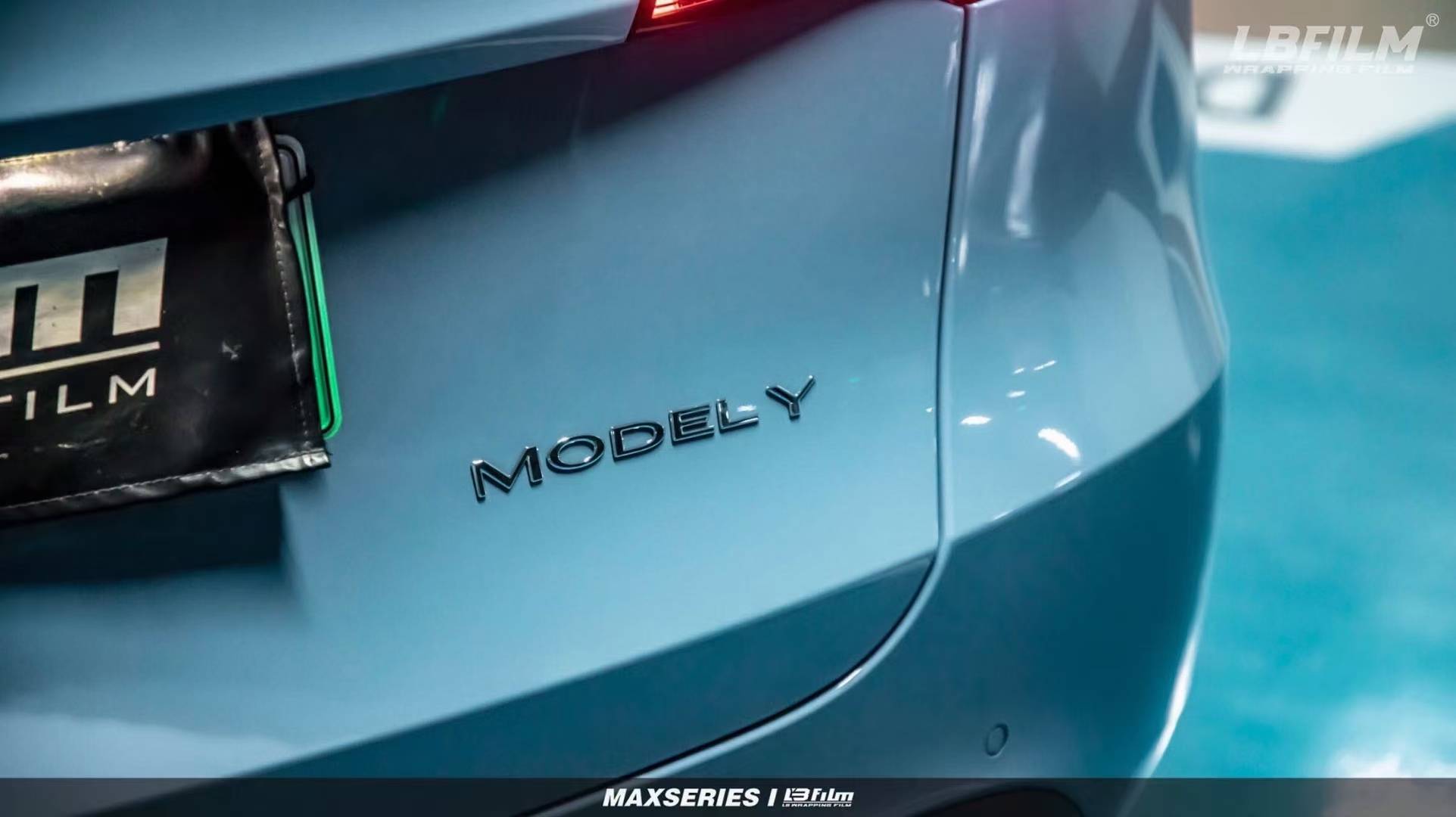 特斯拉modelY-LB改色膜原厂漆瓷器蓝，春意盎然_搜狐汽车_搜狐网