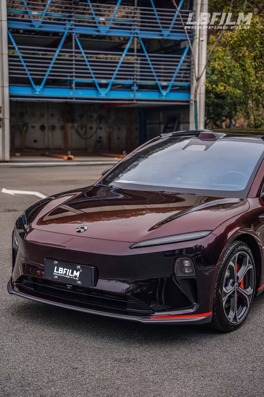 蔚来ET5-LB改色膜黑魅红，霸气、性感_搜狐汽车_搜狐网