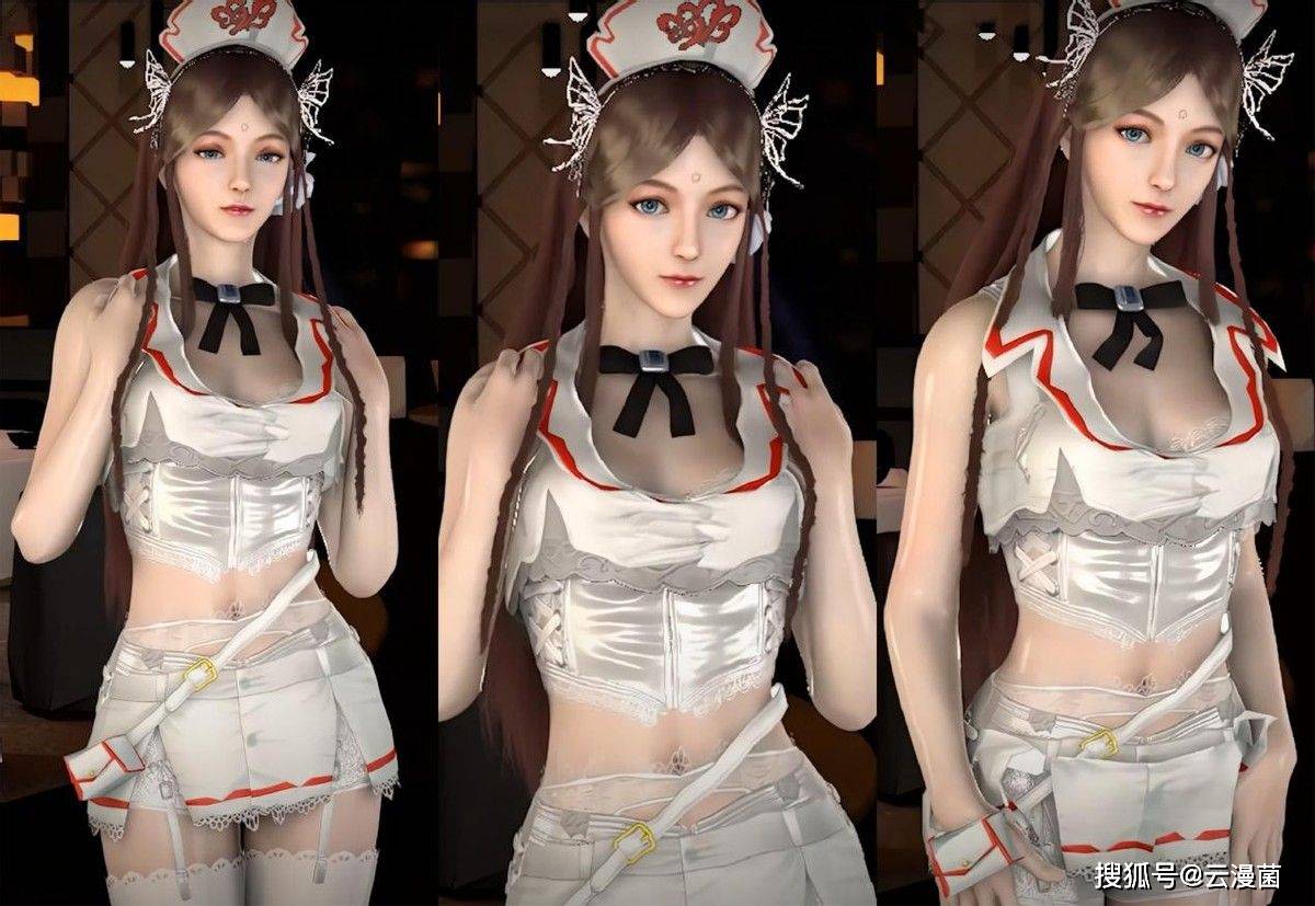 宁荣荣奔放建模合集,舞娘飒姐小护士,美腿蜂腰大车灯 衣服 气质 云漫