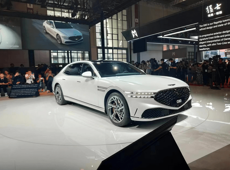捷尼赛思G90与捷尼赛思GV70亮相2023上海国际车展_搜狐汽车_搜狐网