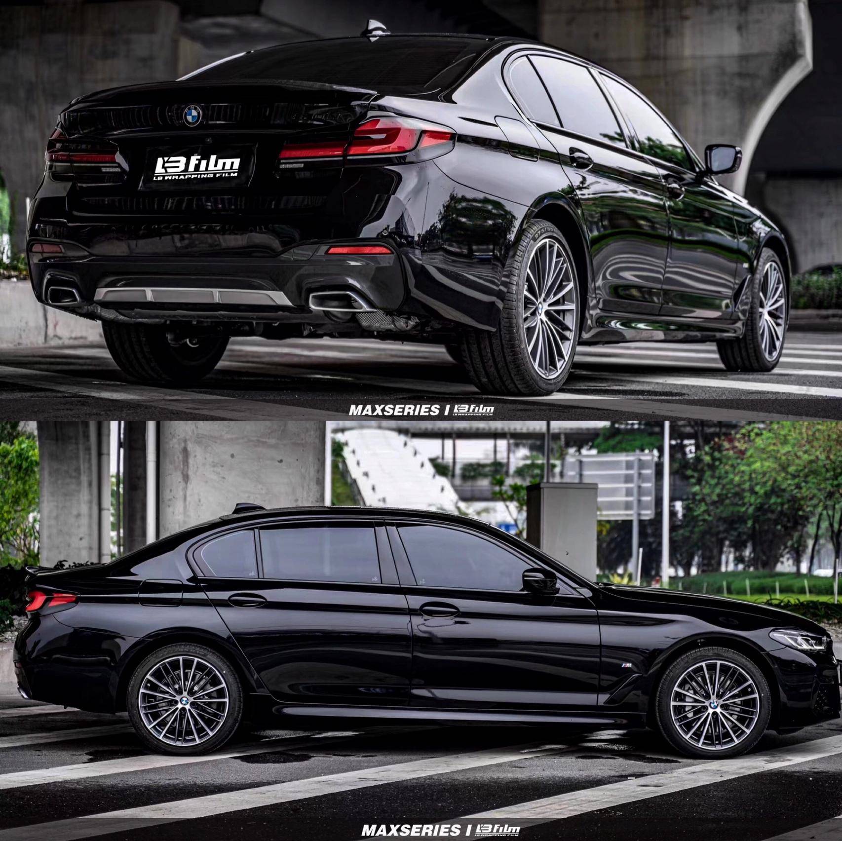 宝马5系LBFILM改色膜超亮钢琴黑,够黑 够酷 够有型_搜狐汽车_搜狐网