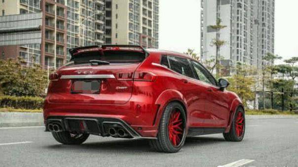 首款轿跑版“VV7”亮相，红色金属漆配红色轮毂，运动感爆表！_搜狐汽车_搜狐网