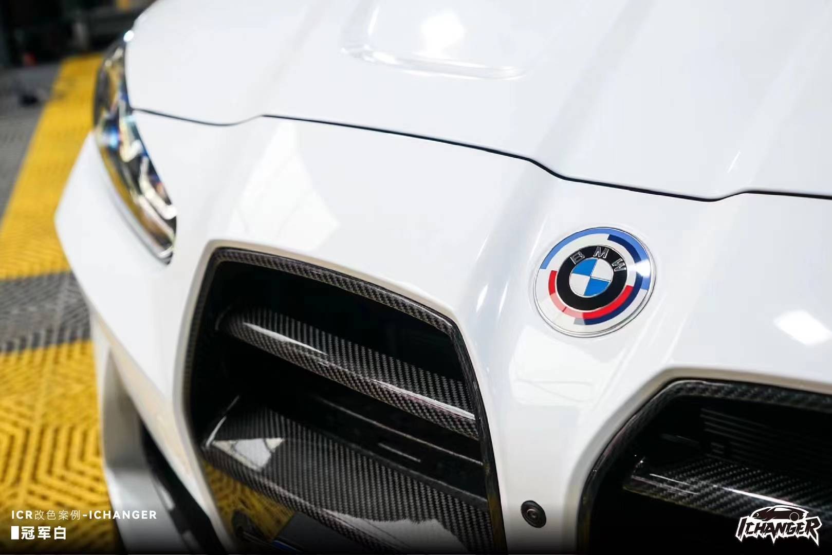 宝马M3-ichanger改色膜冠军白，经典耐看_搜狐汽车_搜狐网