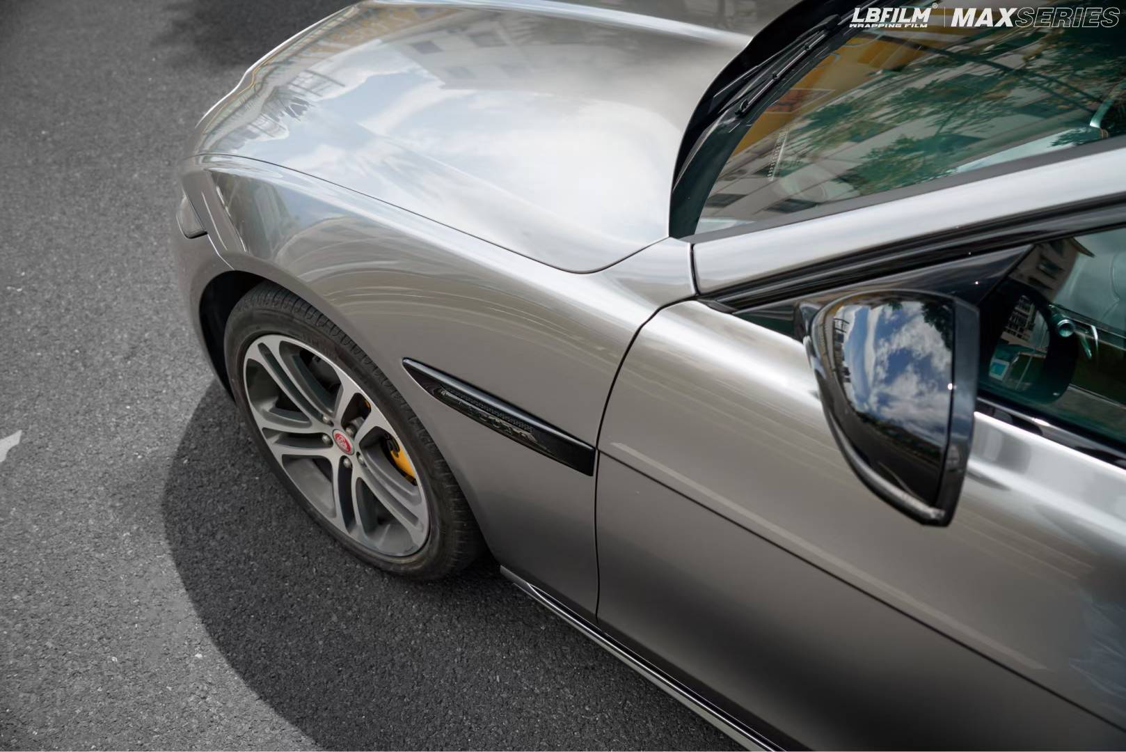 捷豹xfl-LBFILM改色膜液态金属银,银灰色系百搭又帅_搜狐汽车_搜狐网