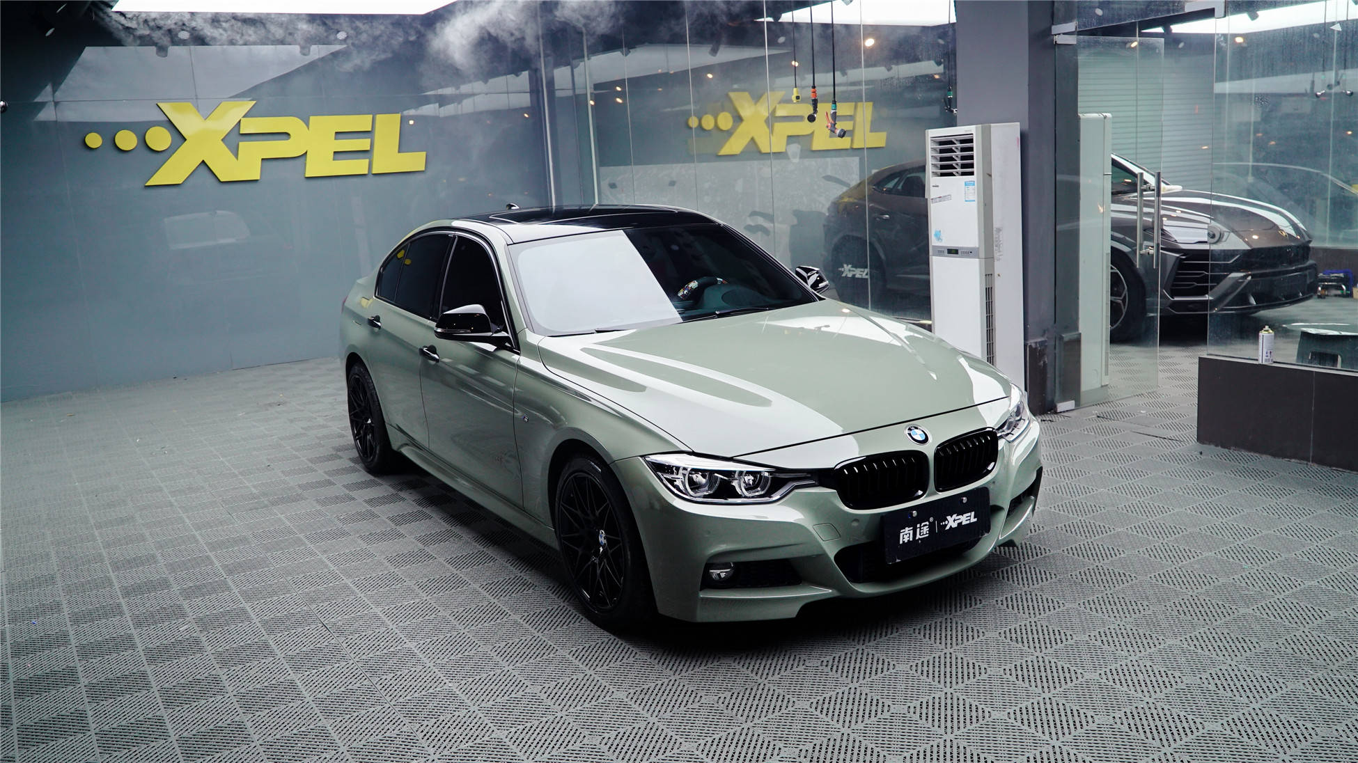 宝马325Li 水晶装甲绿 车身改色-搜狐大视野-搜狐新闻