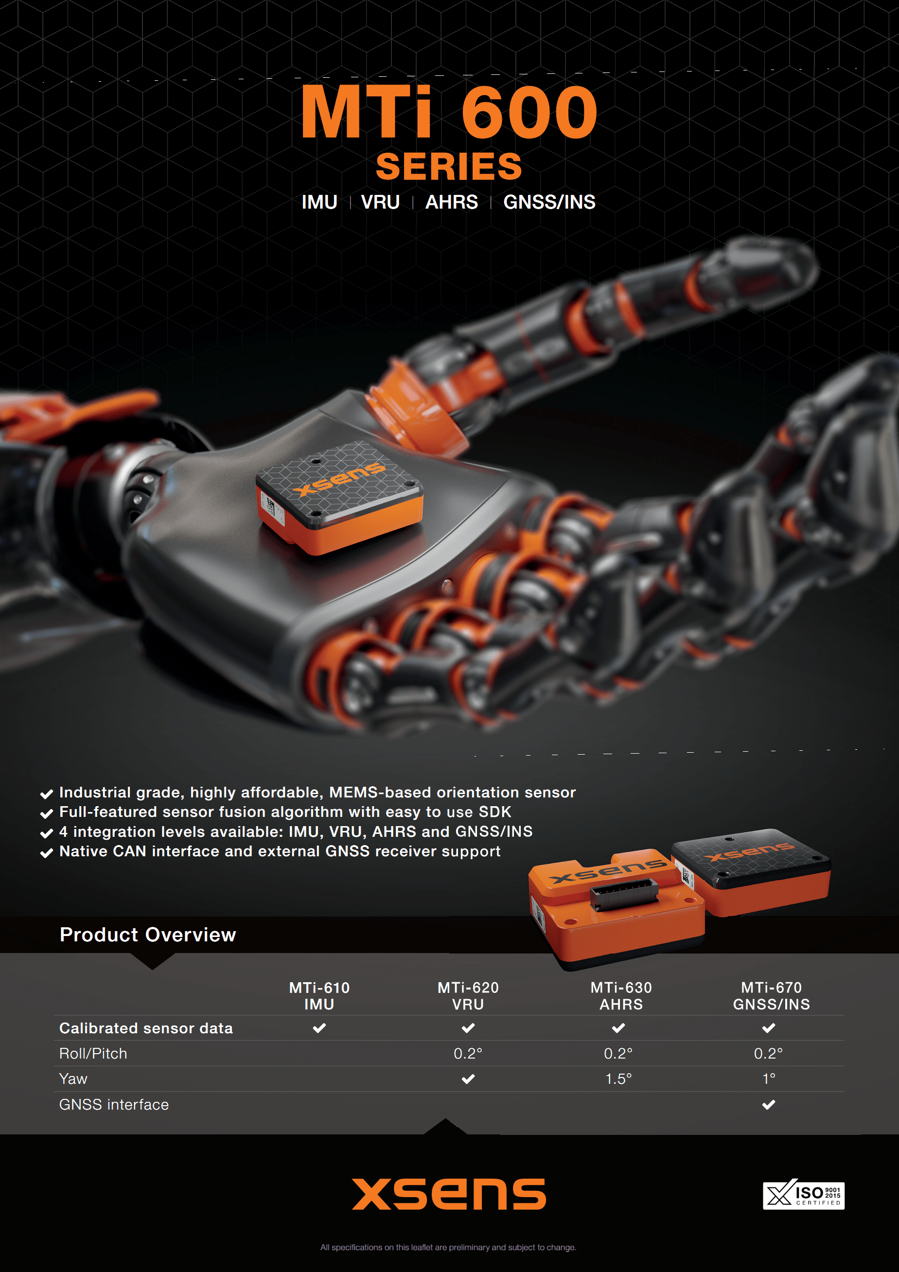 XSENS MTi-600航姿传感器模块-化工仪器网
