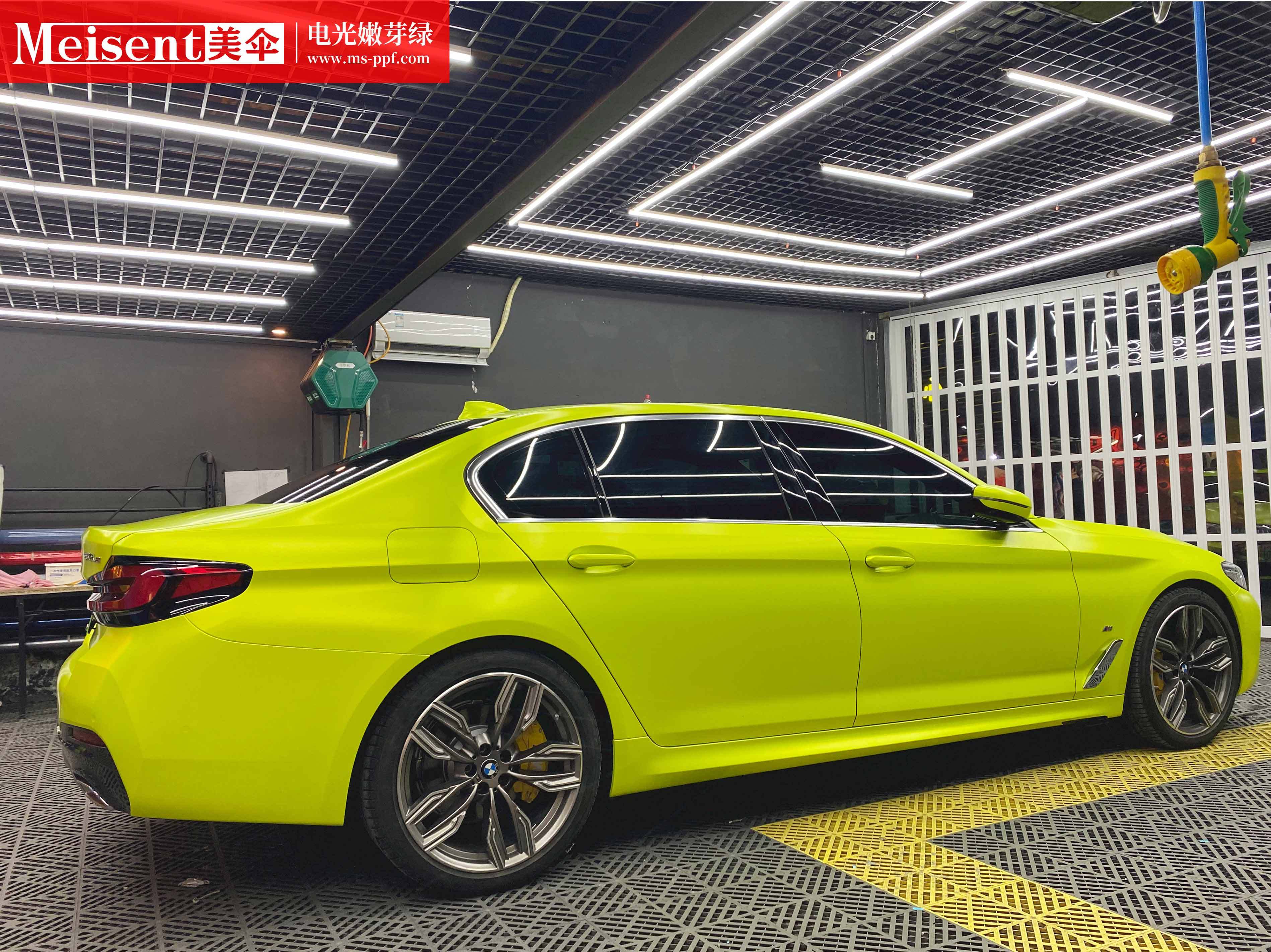 美国Meisent美伞进口高端改色膜 电光嫩芽绿--宝马5系_搜狐汽车_搜狐网