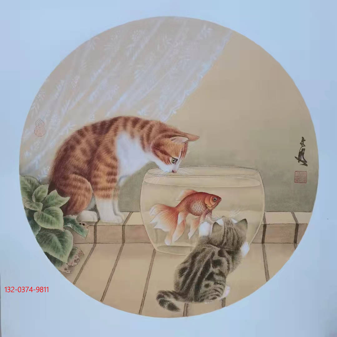 画家王文波国画猫作品集-搜狐大视野-搜狐新闻