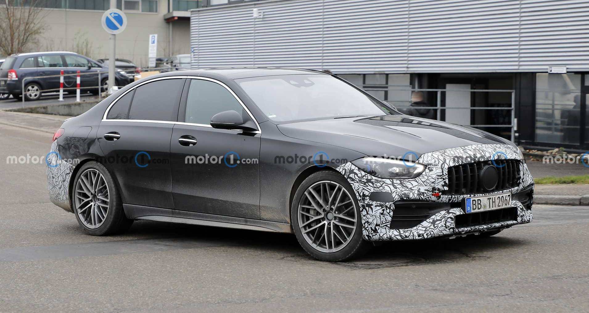 将搭载2.0T发动机 全新AMG C 43预告图发布_搜狐汽车_搜狐网