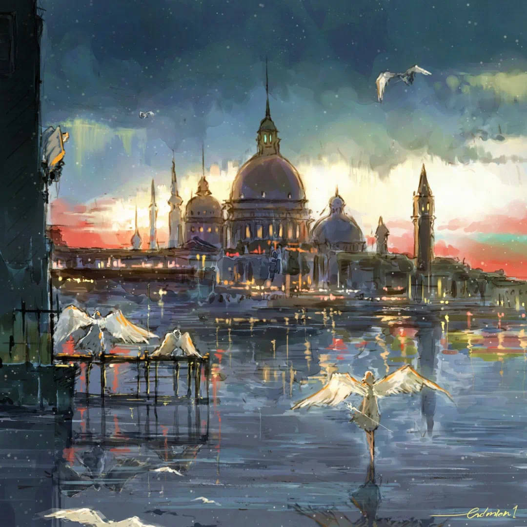 捡星星的女孩｜插画师twi：endmion1作品欣赏-搜狐大视野-搜狐新闻