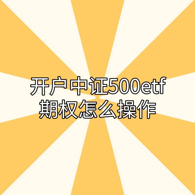 你知道中证500ETF期权开户需要怎么操作吗？_交易_账户_市值