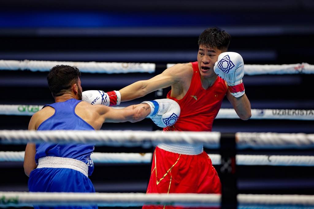 2023世界男子拳击锦标赛60-63kg第1轮：王向阳获胜-搜狐大视野-搜狐新闻