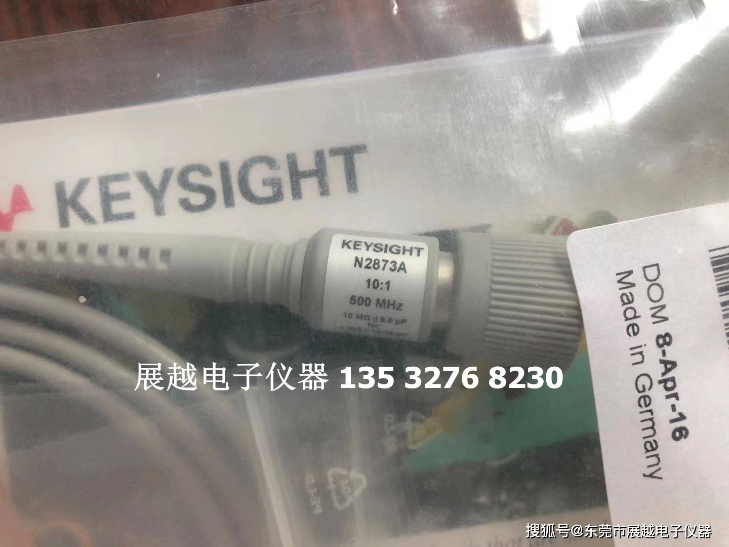 Keysight 是德科技N2873A 无源探头，具有直流至 500 MHz 带宽和 10:1 衰减比_探针_东莞市_示波器