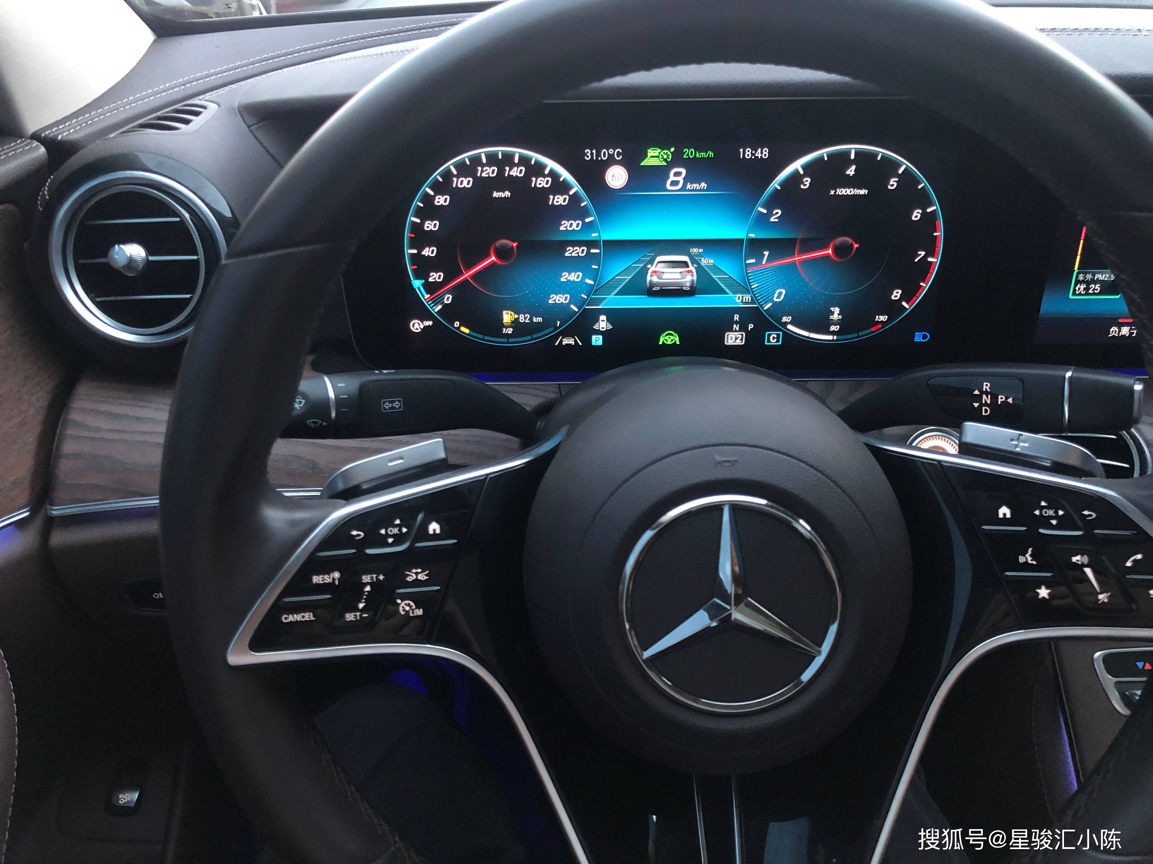 奔驰21款E300L加装23P驾驶辅助系统，比ACC更加智能，功能更多！_搜狐汽车_搜狐网