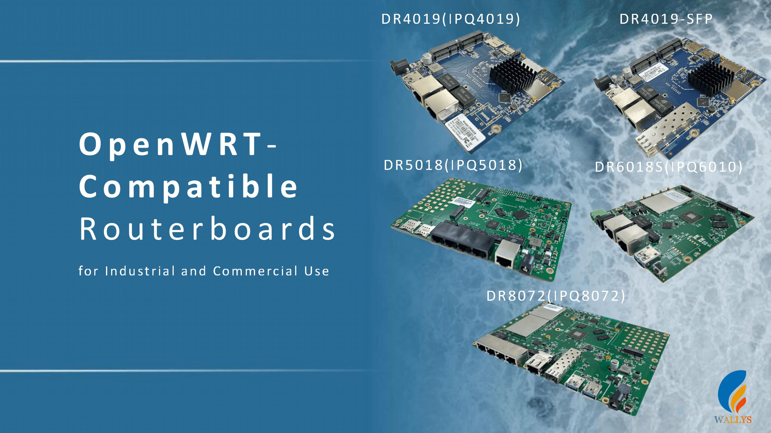 IPQ4019 IPQ5018 IPQ8072 IPQ6010 Wallys OpenWRT Compatible Routerboard_搜狐网