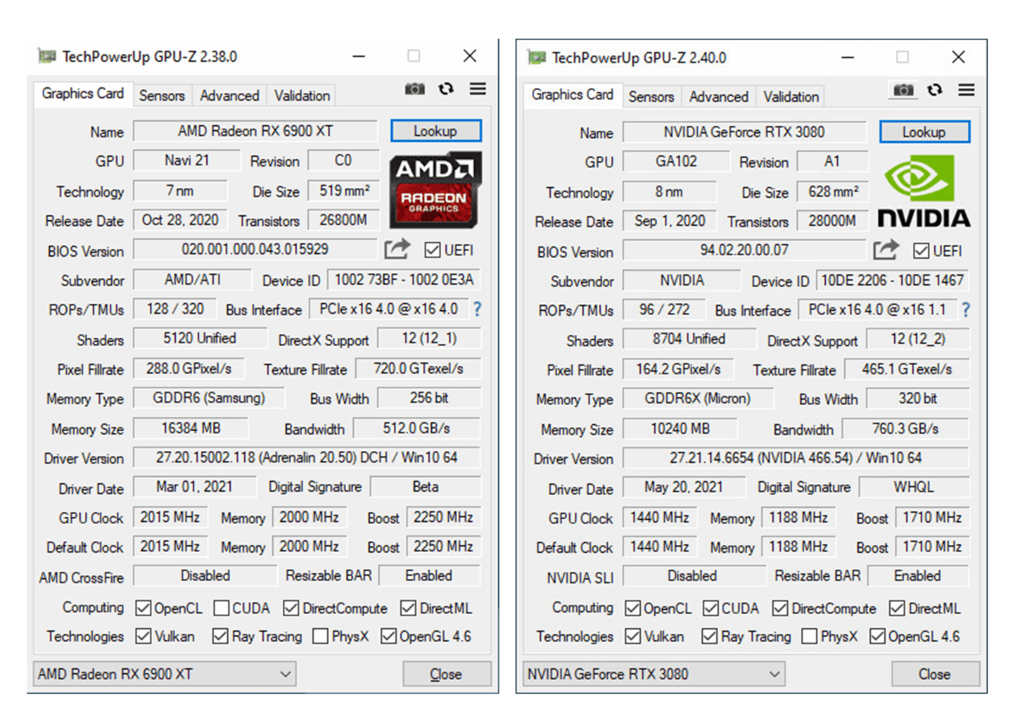 GPU Z V2 40 0 Resizable BAR 