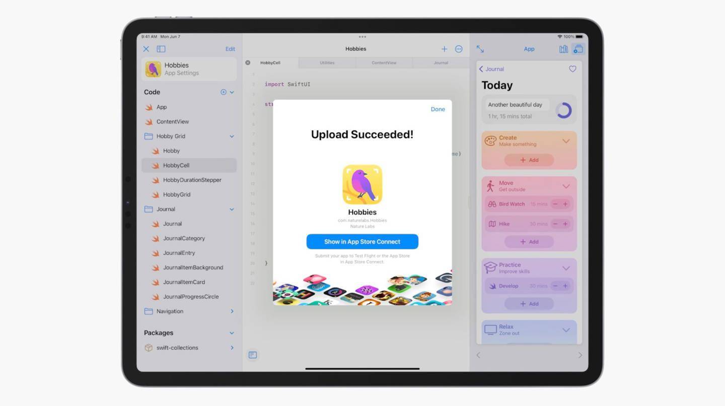 苹果 iPadOS 15 发布：你现在可在 iPad 上构建 App_Xcode