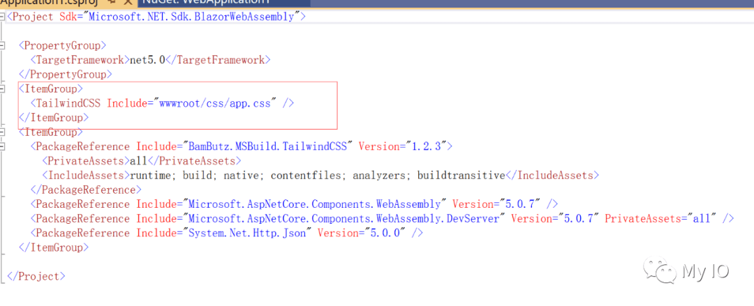 Hello Blazor：(2)集成Tailwind CSS续——nuget包方式_css