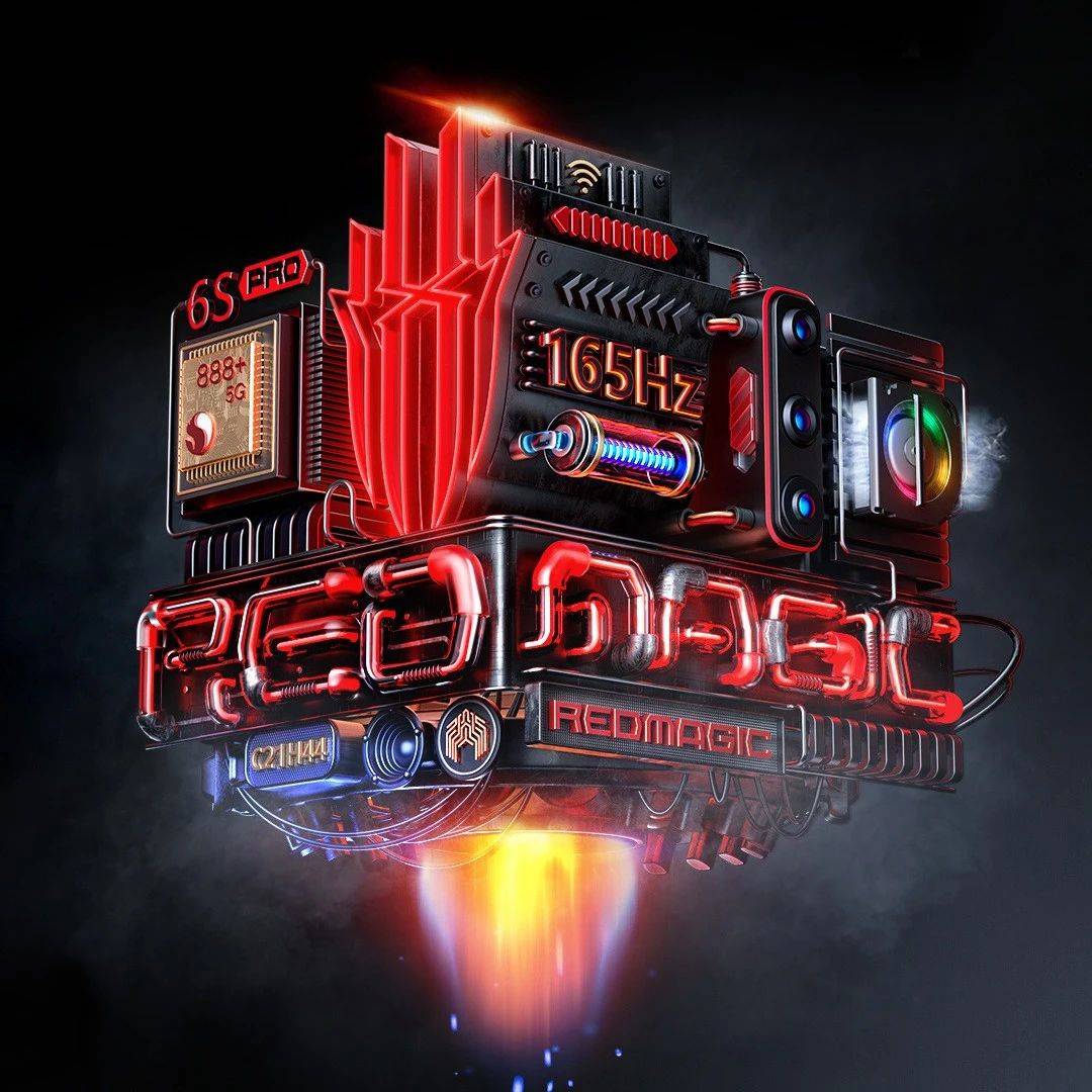 红魔游戏手机6S Pro官宣：骁龙888 Plus加持_iPhone