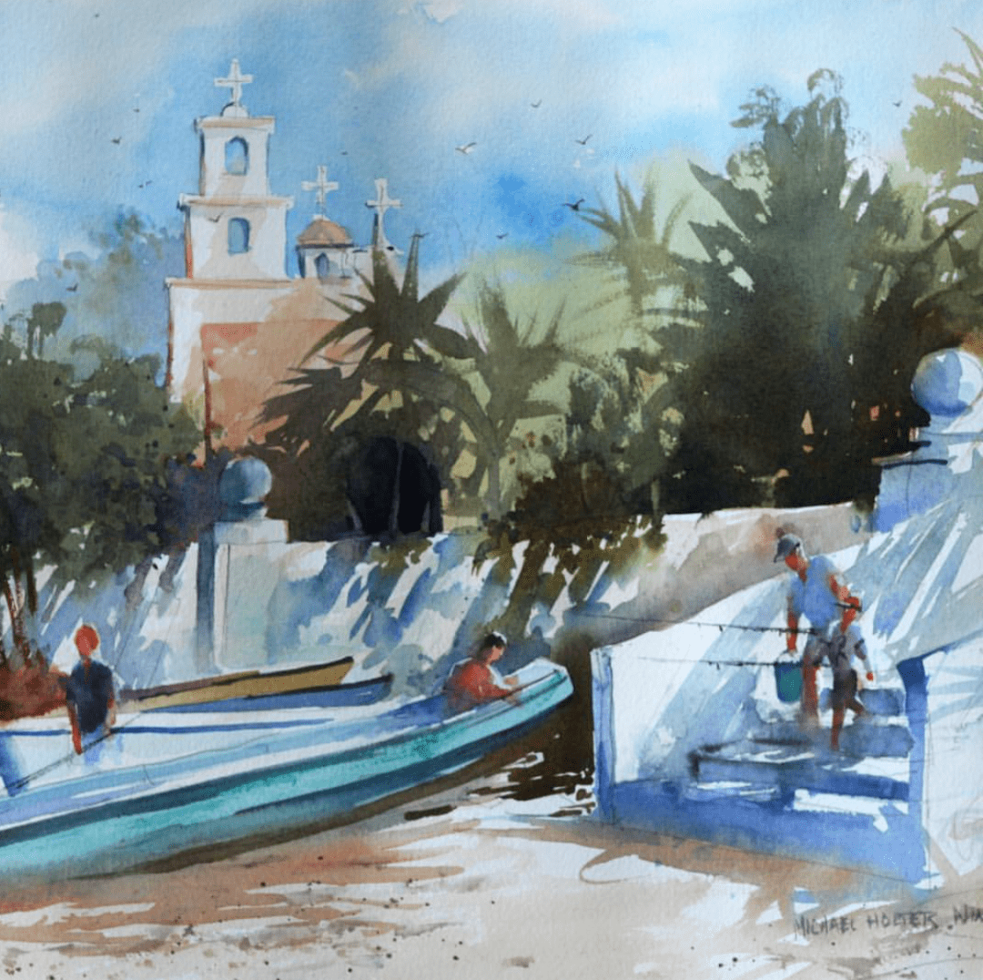 Michael Holter的水彩充满着对大海的渴望！_美国的