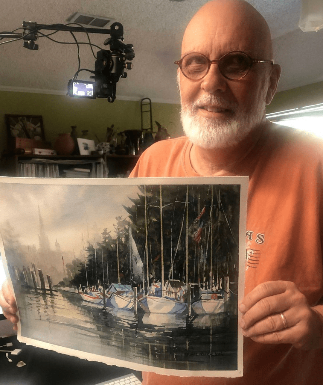 Michael Holter的水彩充满着对大海的渴望！_美国的