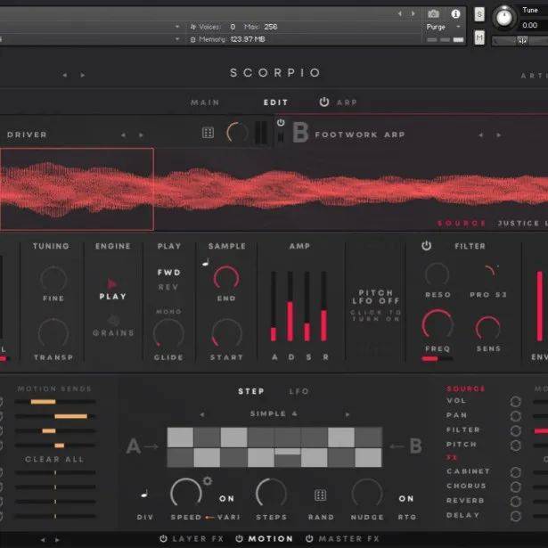 Scorpio：Artistry Audio 为 Kontakt 设计的合成器运动引擎_乐器