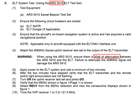 737CL固定式ELT测试_设备_发射_插头