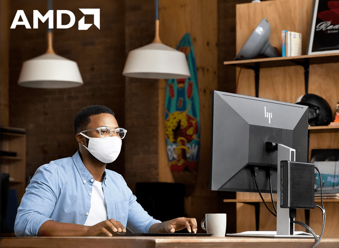 没有保温杯高的HP EliteDesk 805 G8 DM，用起来居然这么爽！_Ryzen_办公桌_电脑